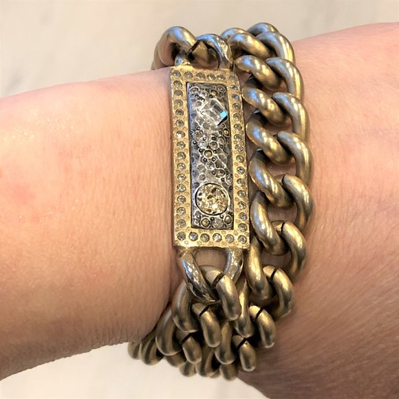 Tat2 Jewelry | Tat2 Gold Zeus Double Wrap Id Bracelet | Poshmark